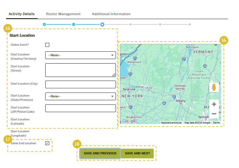 Creating and Submitting an Activity