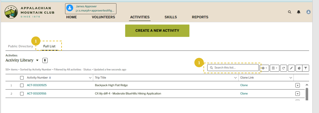 Managing Participants for Application Based Activity